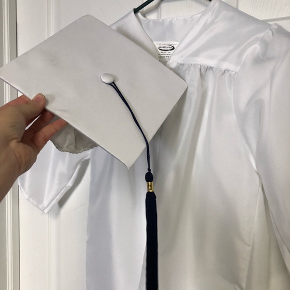 Other | Preschool Kids White Graduation Cap And Gown | Poshmark